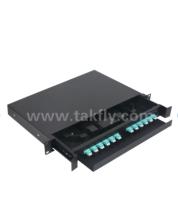 China TK-ODF-RS24 Fiber Distribution Frame – Slidable Drawer Design, Easy Cable Management, Supports Ribbon & Single Fibers for sale