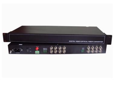China 16 Channel Video Digital Optical Converter: AHD/CVI/TVI to BNC to Fiber Optic Video Transmitter/Receiver for sale
