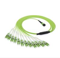 China MPO/MTP to LC Uniboot Breakout Patch Cord – OM5 Multimode, 1×24, Space-Saving Uniboot LC Connectors, for High-Density Data Center & 40G/100G/400G Applications for sale