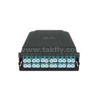 China MPO/MTP to LC Pre-terminated Cassette Module – 12-Core or 24-Core, LC Duplex Front Panel, Dual MPO Rear Adapters, Plug-and-Play for High-Density Data Center Cabling for sale