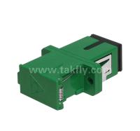 China SC Simplex Adapter with External Cover & Side Shutter – Dustproof & Laser Eye Protection, Low Insertion Loss, for Data Center & FTTx Fiber Connections for sale