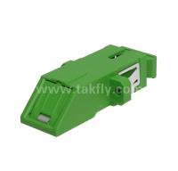 China SC Diagonal Type Simplex Adapter with Built‑in Inner Shutter – Dustproof & Laser Eye Protection, Low Insertion Loss, for Data Center & FTTx Fiber Connections for sale
