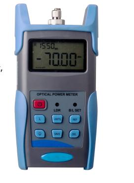 China FTTx Fiber Handheld Optical Power Meter in China For Testing & Installation & Maintenance for sale