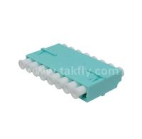 China LC 8‑Way Adapter – 8‑in‑1 LC Duplex, High‑Density Fiber Adapter, Low Insertion Loss, for Data Center & FTTx High‑Density Patching for sale