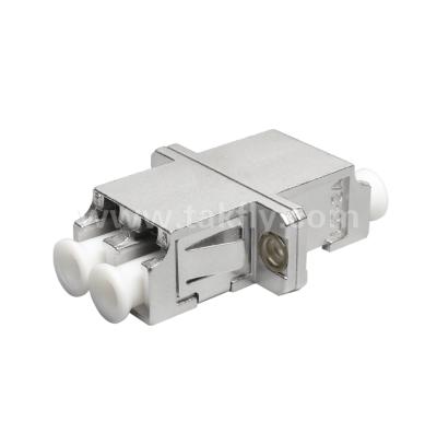 China LC Duplex Metal Adapter – Durable Metal Housing, Interchangeable, for Cable-to-Cable & Cable-to-Equipment for sale