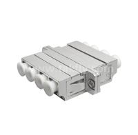 China LC Quad Metal Adapter – High‑Density 4‑Port LC Interface, Rugged, Low Loss, High & Low Temperature Resistant for sale