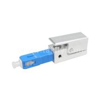 China SC Square Type Bare Fiber Adapter – Epoxy‑Free, Reusable, Low Insertion Loss, for Optical Fiber Testing & Measurement Applications for sale