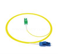 China LC Uniboot Fiber Optic Patch Cord – One-Tube Two-Core, Polarity Interchangeable, Yellow, Halves Cable Volume for sale