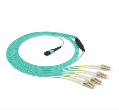 China MPO/MTP to LC Breakout Patch Cord – High-Density Multi-fiber Trunk Cable for Data Centers for sale