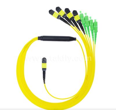 China 1×8 MPO/MTP to SC/APC PLC Splitter – Single-mode, Low Insertion Loss, High-Density Optical Distribution for Data Centers for sale