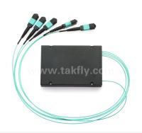 China 1×4 MPO/MTP OM3 PLC Splitter – High-Density Multi-fiber Splitter for Data Centers for sale
