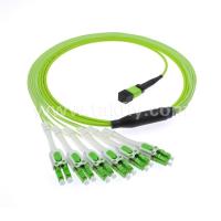 China MPO/MTP Patchcord Fanout Uniboot LC Multimode OM5 Breakout Fiber Optic Cable for Data Center Cabling AI Telecom for sale