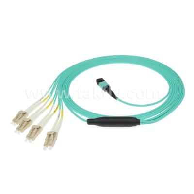 China MPO/MTP-LC Breakout Patchcord Fiber Optic Cable for Data Center AI Cabling FTTx for sale