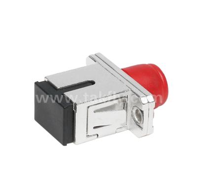 China FC-SC Hybrid Adapter – Simplex, Metal Housing, Female-Female, for Different Connector Interconnection for sale