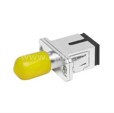 China ST-SC Hybrid Adapter – Simplex, Metal Housing, Female-Female, for ST to SC Connector Interconnection for sale