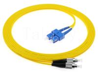 China SC to FC Fiber Optic Patch Cord – Hybrid Interconnect, Single-mode/Multimode, Customizable Lengths for sale