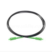 China SC/APC to SC/APC FTTH Indoor Flat Drop Patch Chord -Simplex, Pre-terminated, anti Vibration for Fast In-Building Deployment for sale