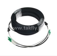 China LC/APC Flat Drop Patch Cord - 2 Cor Duplex, Pre-Connectorized， Anti-Vibration，Indoor-Rated for Fast FTTH Deployment. for sale