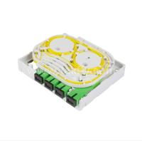 China TKS-1806-04D FTTH Fiber Termination Box – Desk/Wall Mount, 4-Port, Indoor, Supports Fusion Splicing & Cable Management for sale