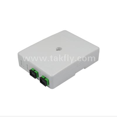 China TKS-1806-02E 2-Port Wall Mount Box – Mechanical Protection & Fiber Management for FTTH for sale