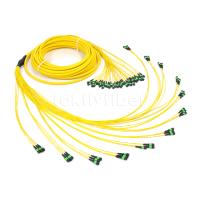 China High-density Optical Network Customized 12F MPO Trunk Cable, 12-576 Fibers, Single Mode (OS2), 0.35dB Max for sale