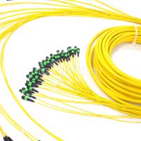 China High-density Optical Network Customized 12F MPO Trunk Cable, 12-576 Fibers, Single Mode (OS2), 0.35dB Max for sale