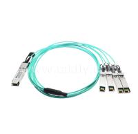 China 40G QSFP+ to 4x10G SFP+ Active Optical Cable – Breakout, 4-Channel Full-Duplex, VCSEL, Hot-Pluggable for sale