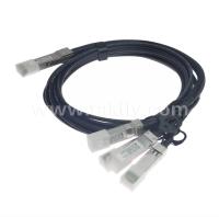 China 40G QSFP+ to 4x 10G SFP+ Breakout Cable – Ideal for Switch/Router Interconnects for sale