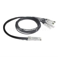 China 40G QSFP+ to 4x 10G SFP+ Breakout Cable – Ideal for Switch/Router Interconnects for sale