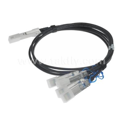 China 100G QSFP28 to 4x 25G SFP28 Passive DAC Breakout Cable – 100GbE, SFF-8636/8402 for sale