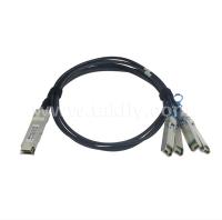 China 100G QSFP28 to 4x 25G SFP28 Passive DAC Breakout Cable – 100GbE, SFF-8636/8402 for sale