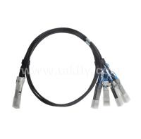 China 100G QSFP28 to 4x 25G SFP28 Passive DAC Breakout Cable – 100GbE, SFF-8636/8402 for sale