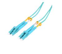 China OM3 50/125um Fiber Patch Cord LC To LC Multimode 2.0mm Duplex Data Center Fiber Optic Cable for sale