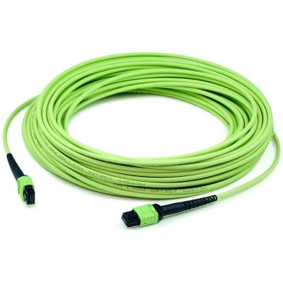 China 400G MPO MTP Female MM 50/125 OM5 3.0mm LSZH Fiber Optic Patchcord for sale
