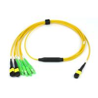China 12 Cores MPO MTP Fiber Optic Fanout Splitter SM 9/125 G657A For Cabling System for sale
