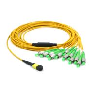 China FC APC to MTP 12 Fiber Breakout Cable G657A1 0.3dB Low Loss for sale