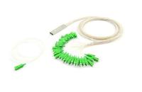 China Fiber Optic 1x16 SC APC PLC Splitter 1 meter Mini Steel Tube 900um for sale