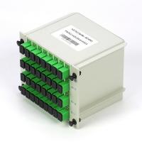 China 1X32 LGX Cassette Fiber Optic PLC Splitter SC APC SM G657A1 In Network for sale