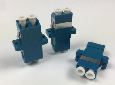 China LC Dx Sm With Flange Fiber Optic Adapter Fiber Optic Cable Connectors for sale