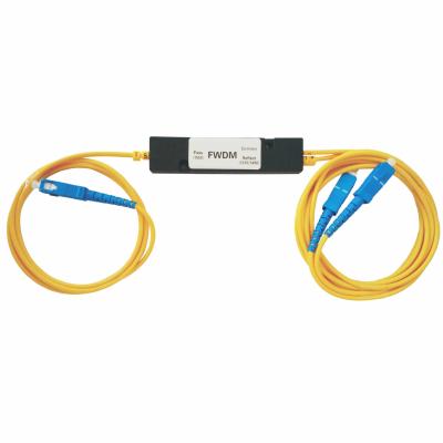 China FWDM Filter 3CH 1310/1490/1550nm ABS Box Module Fiber Optic Splitter Coupler for sale
