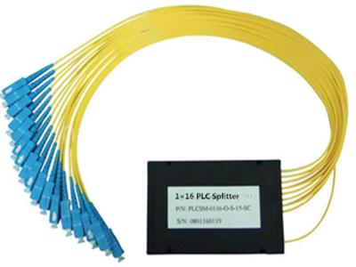 China 2.0mm Cable 1X8 Fiber Optic PLC Splitter ABS Module With SC Connector for sale