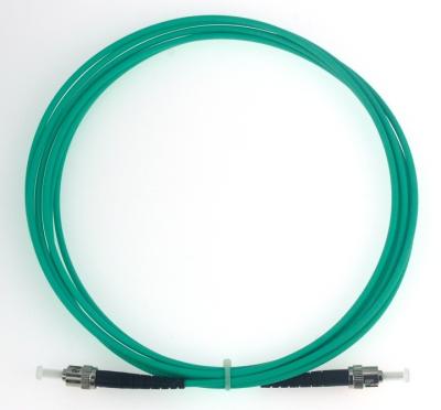 China ST/UPC To ST/UPC Simplex Single Mode Fiber Jumper Cables OS2 G652D 3.0mm LSZH for sale