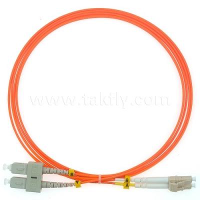 China LC UPC To SC UPC Duplex Multi Mode 50/125um OM2 2.0mm LSZH Fiber Optic Patchcord Jumpers for sale