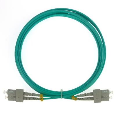 China Sc Upc To Sc Upc Duplex Multi Mode Fiber Optic Patchcord 50/125um OM3 3.0mm LSZH Fiber Optical Jumpers for sale