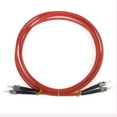 China ST/UPC Duplex SM OS2 G652D 3.0mm LSZH Fiber Optic Patchcord for sale