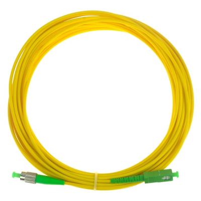 China FC/APC To SC/APC Simpex SM LSZH Fiber Optic Patchcord 3.0mm G652D Telecom for sale