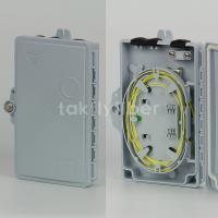 China FTTH 2 Port Wall Mount Fiber Optic Termination Box With Pigtail  Or PLC Splitter for sale