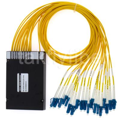 China 18CH CWDM Mux Demux Single Fiber Wavelength Division Multiplexing Monitor Port Optional for sale