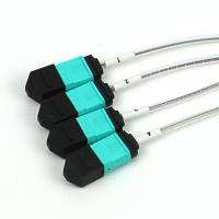 China 48F MPO 4x12F Multimode OM3 Fiber Breakout Cable MTP Jumper With Hydra for sale