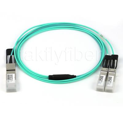 China 40G QSFP+ to 2*10G SFP+ AOC Cable for sale